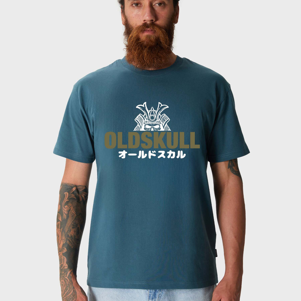 Samurai Skull T-Shirt Samurai Logo | OLDSKULL EUROPE – Oldskull
